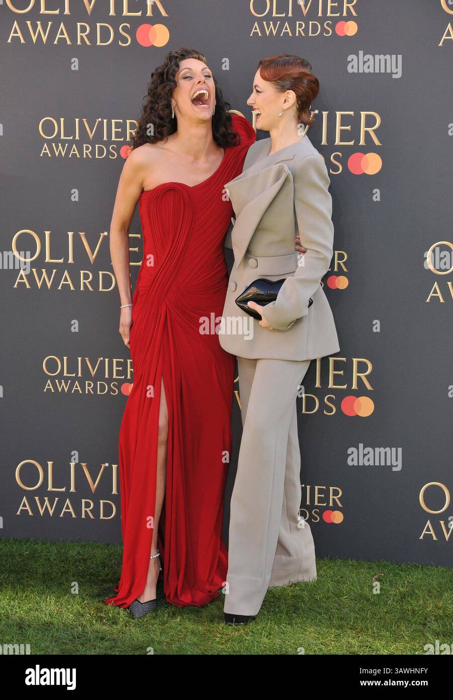 Amy Di Bartolomeo and Georgie Buckland at the Olivier Awards 2025 ...