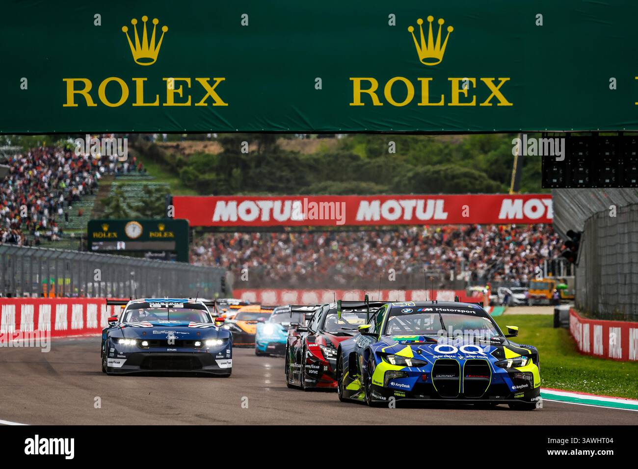 Imola, Italie. 20th Apr, 2025. Start of the race, 46 AL HARTHY Ahmad ...