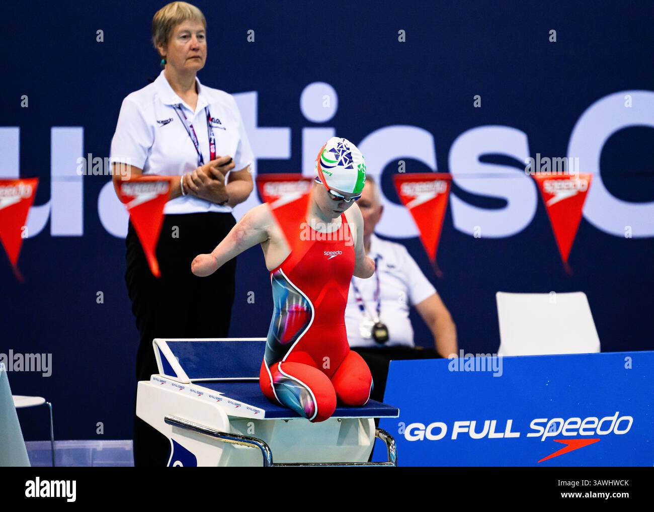 LONDON, UNITED KINGDOM. 20 April, 25. Ellie Challis competes in Women’s ...