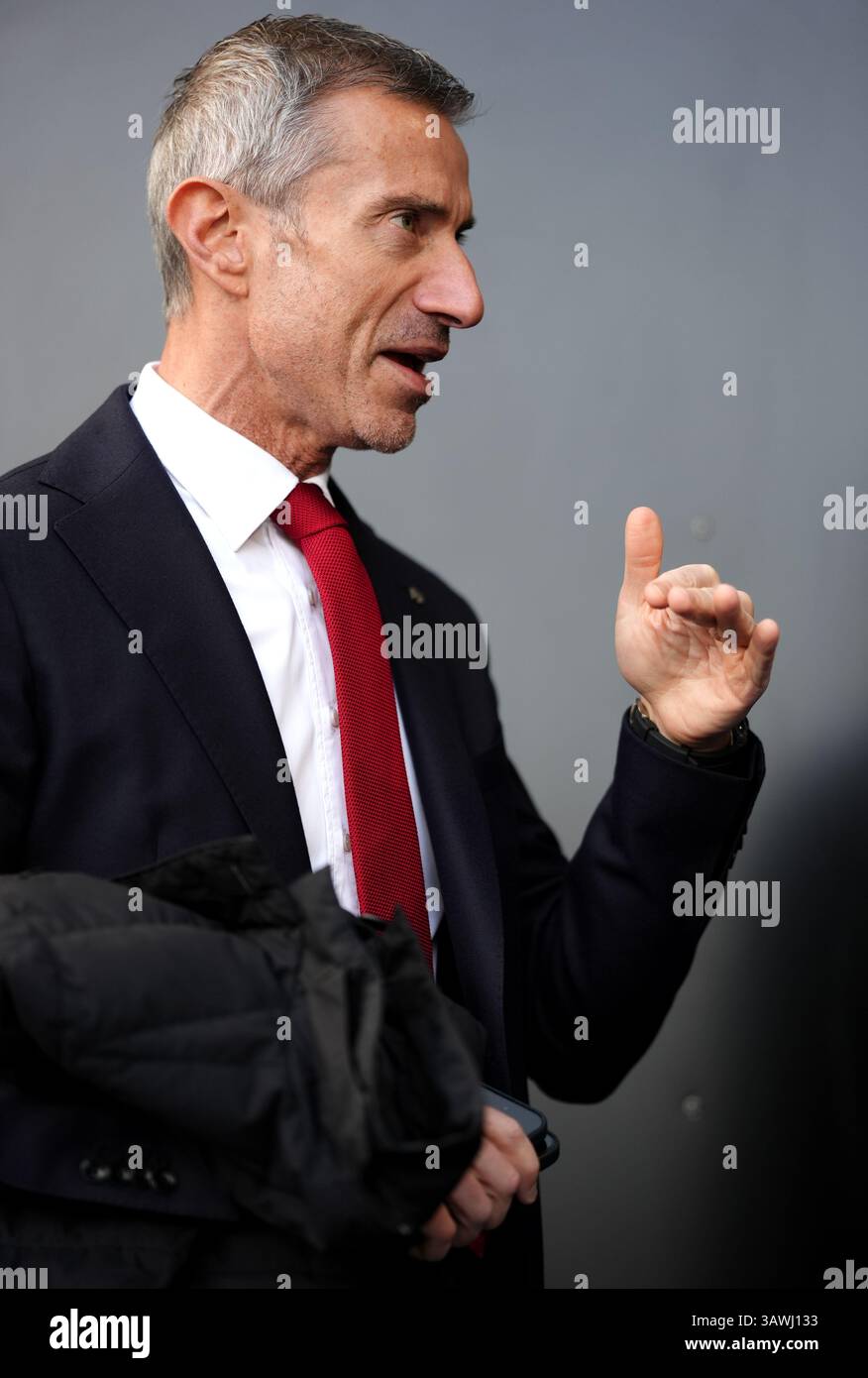Arsenal sporting director Andrea Berta ahead of the Premier League ...