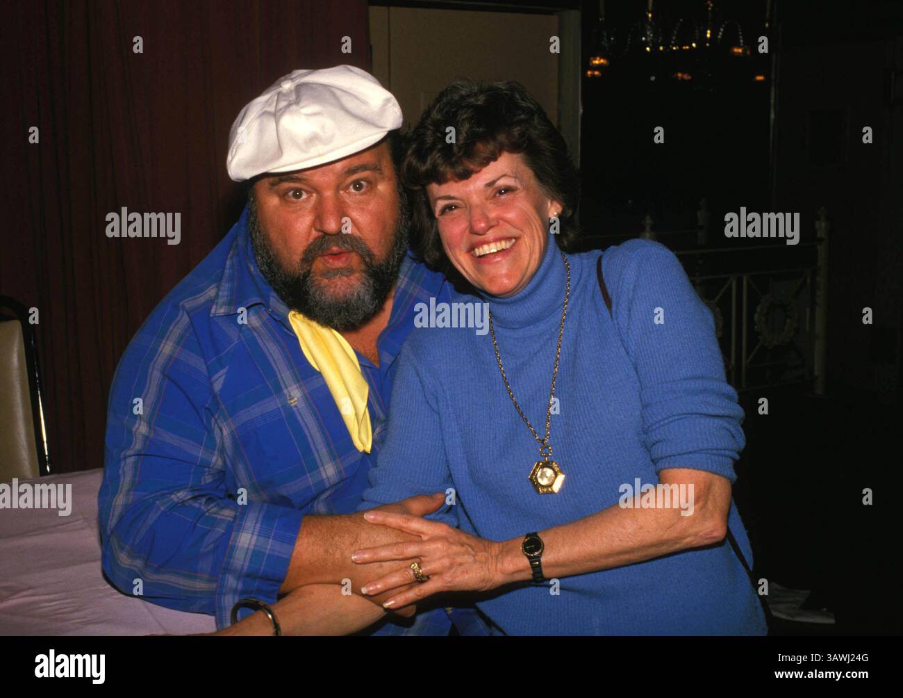 DOM DELUISE and wife CAROL ARATA ARTHUR 1988. DOMDELUISERETRO (Credit ...