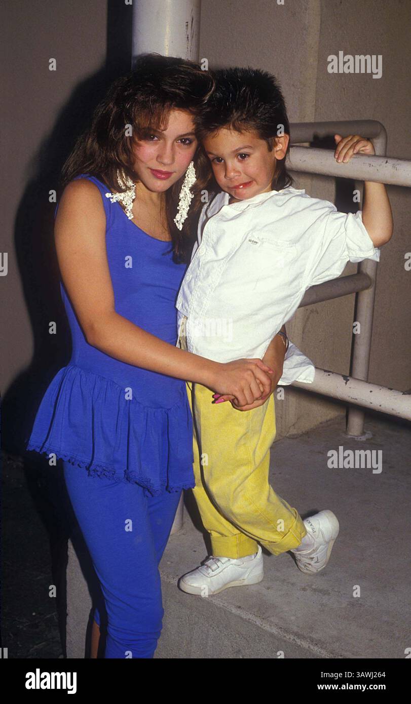 ALYSSA MILANO WITH HER BROTHER CORY MILANO 06-1987. (Credit Image ...