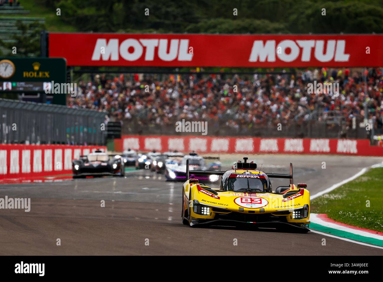 Imola, Italie. 20th Apr, 2025. 83 HANSON Phil (gbr), KUBICA Robert (pol ...