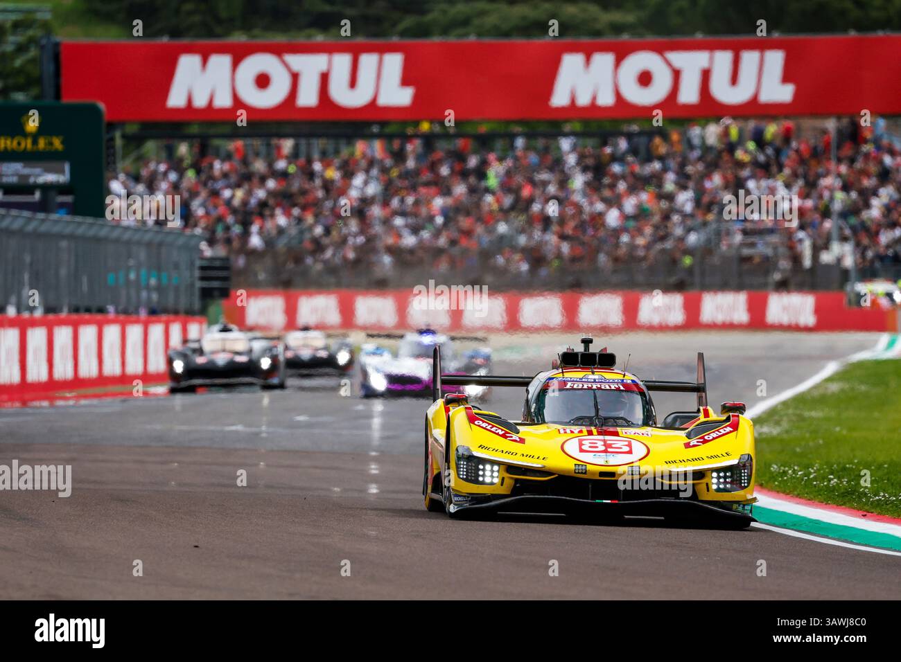Imola, Italie. 20th Apr, 2025. 83 HANSON Phil (gbr), KUBICA Robert (pol ...