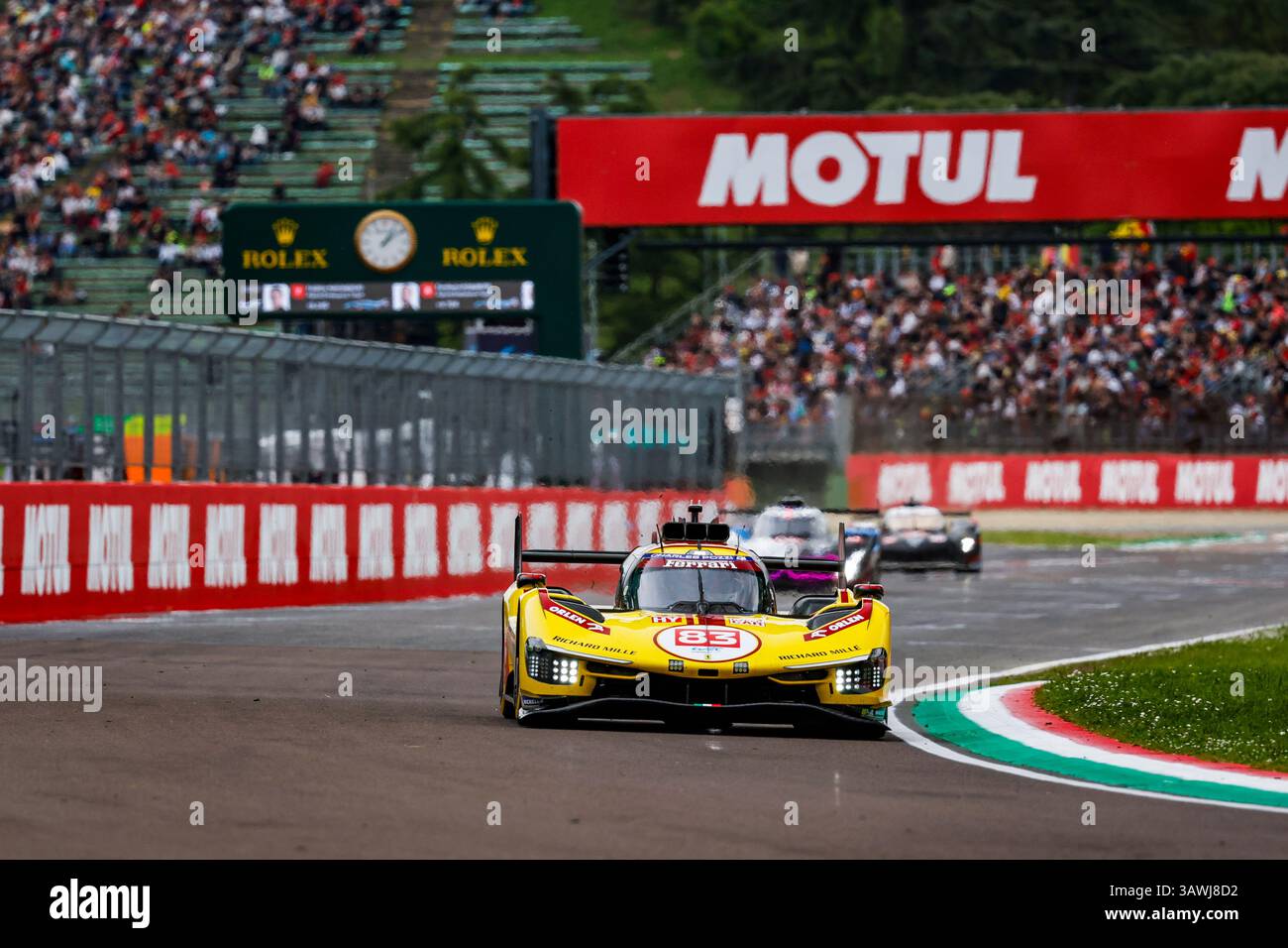 Imola, Italie. 20th Apr, 2025. 83 HANSON Phil (gbr), KUBICA Robert (pol ...