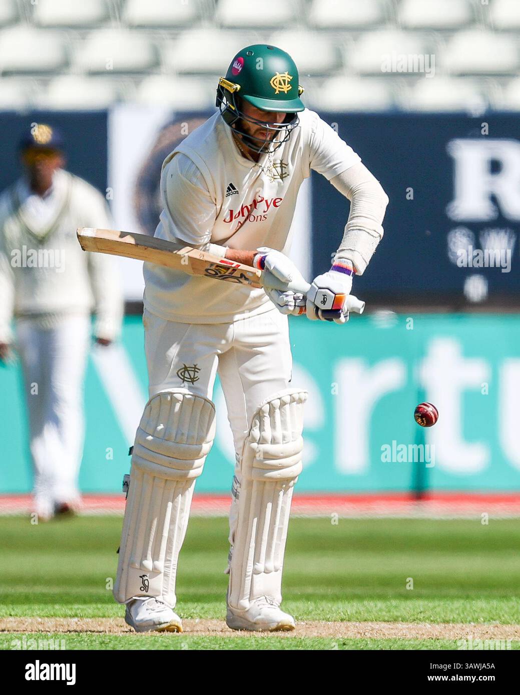 Birmingham, UK. 20th Apr, 2025. #11, Fergus O'Neill of Nottinghamshire ...