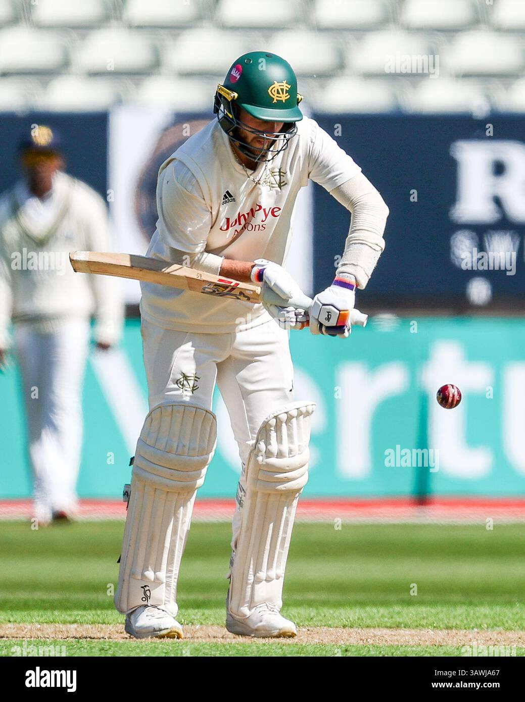 Birmingham, UK. 20th Apr, 2025. #11, Fergus O'Neill of Nottinghamshire ...