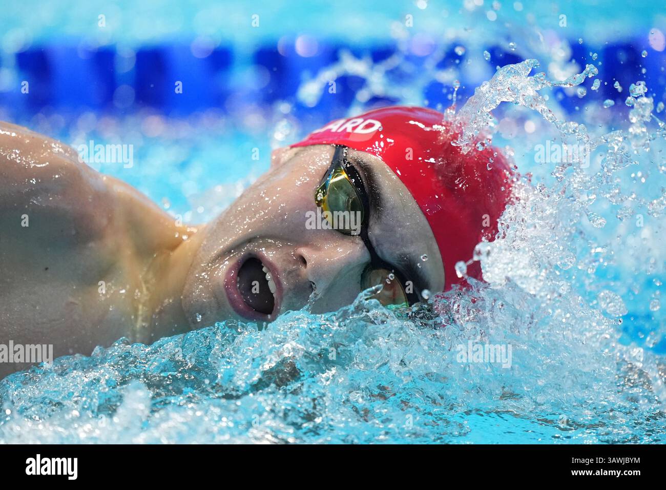 William Ellard during the Men 200m Freestyle on day six of the Aquatics ...