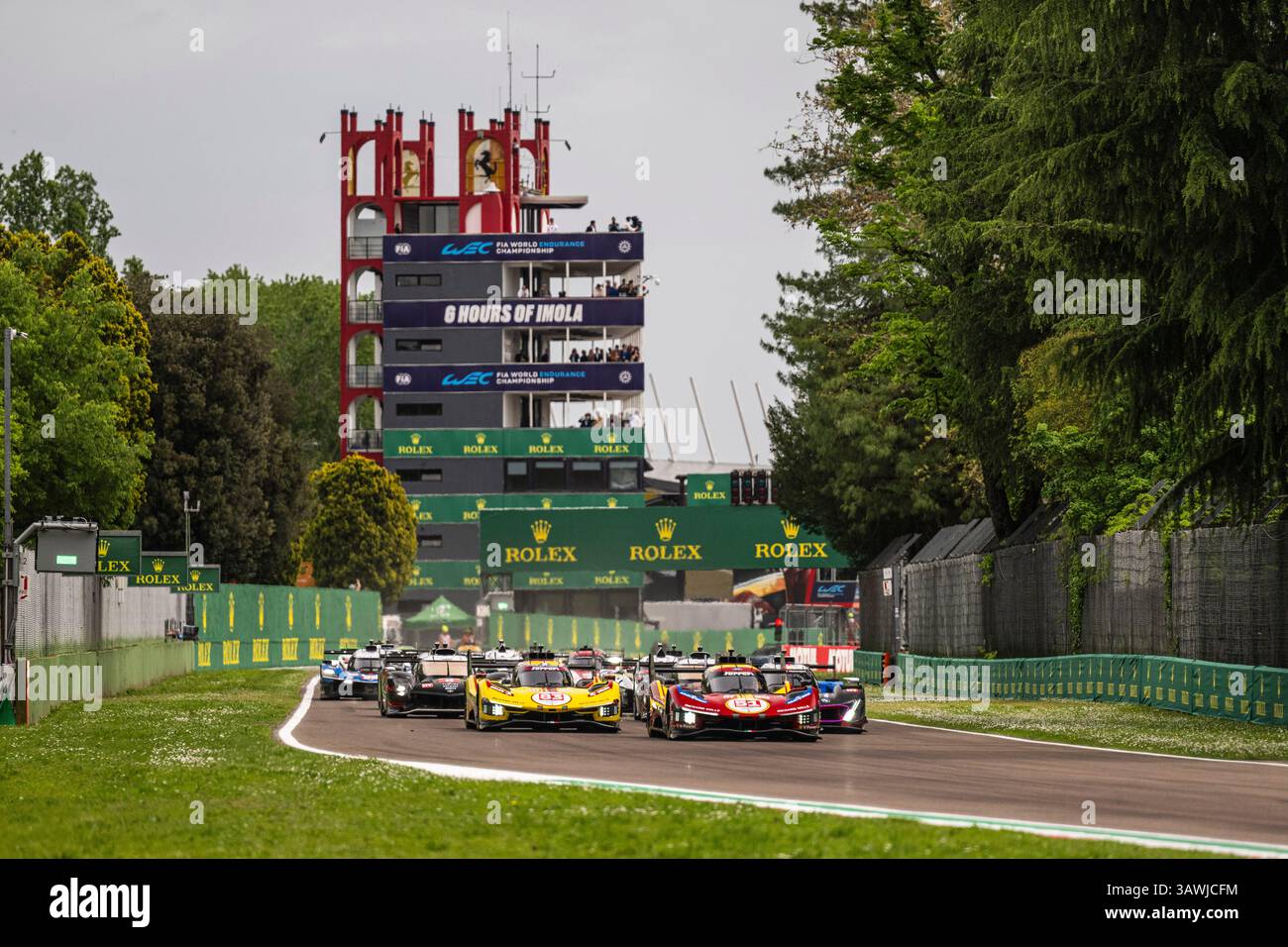 Imola, Italie. 20th Apr, 2025. Start of the race during the 6 Hours of ...