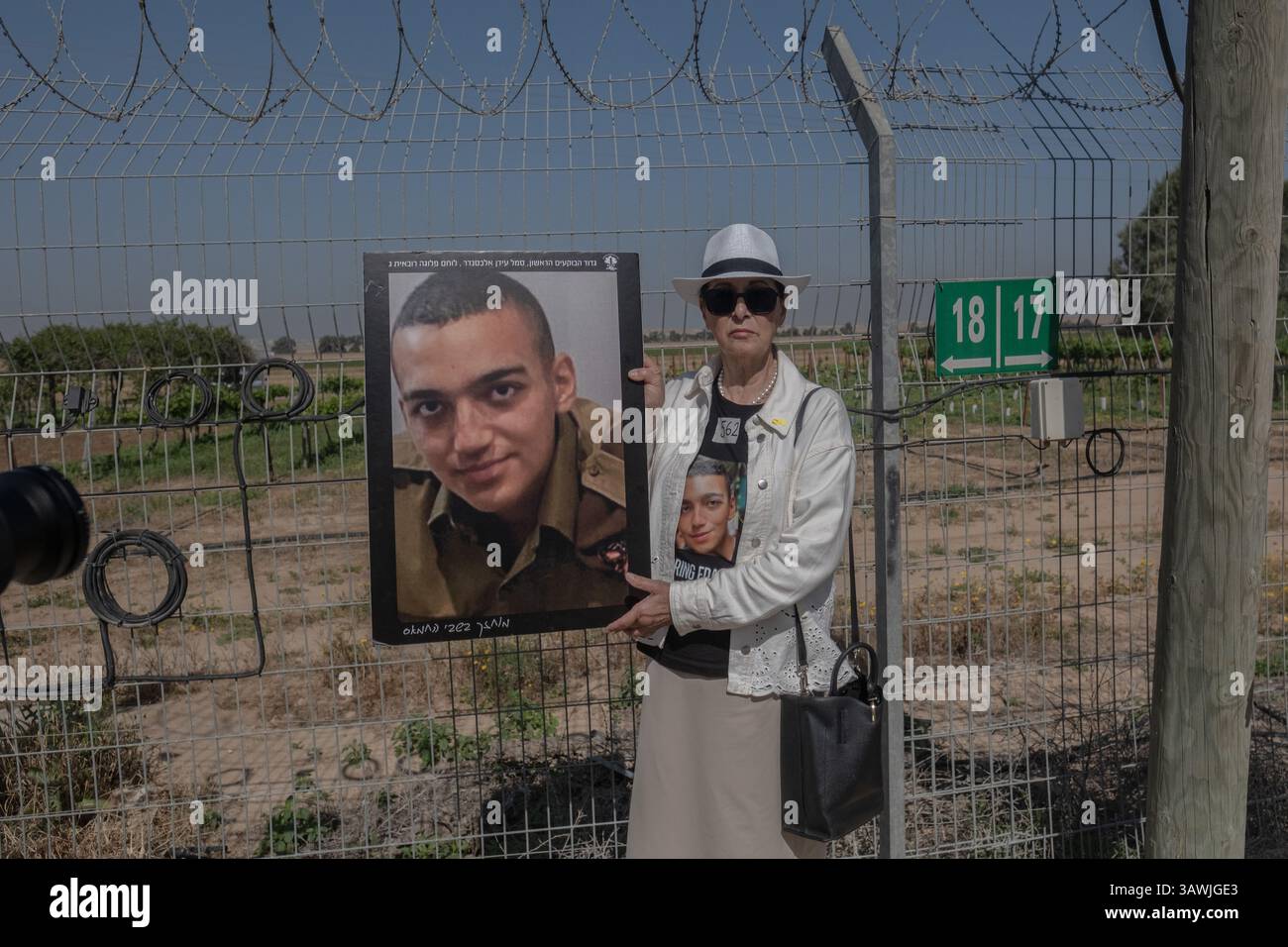 April 20, 2025, Nir Oz, Tel Aviv, Israel: Family member of Idan ...