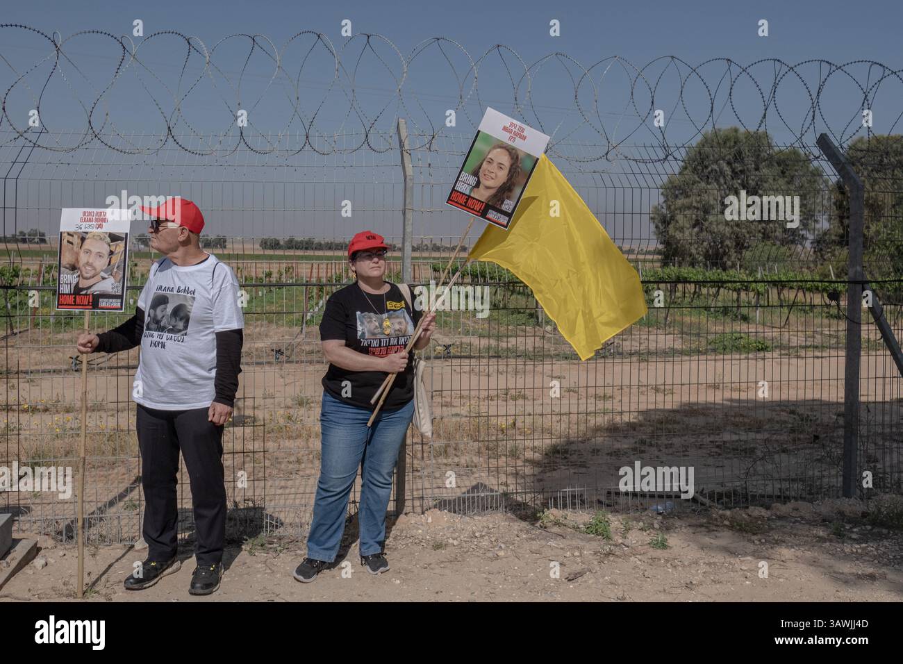 April 20, 2025, Nir Oz, Tel Aviv, Israel: Family member of David Cunio ...