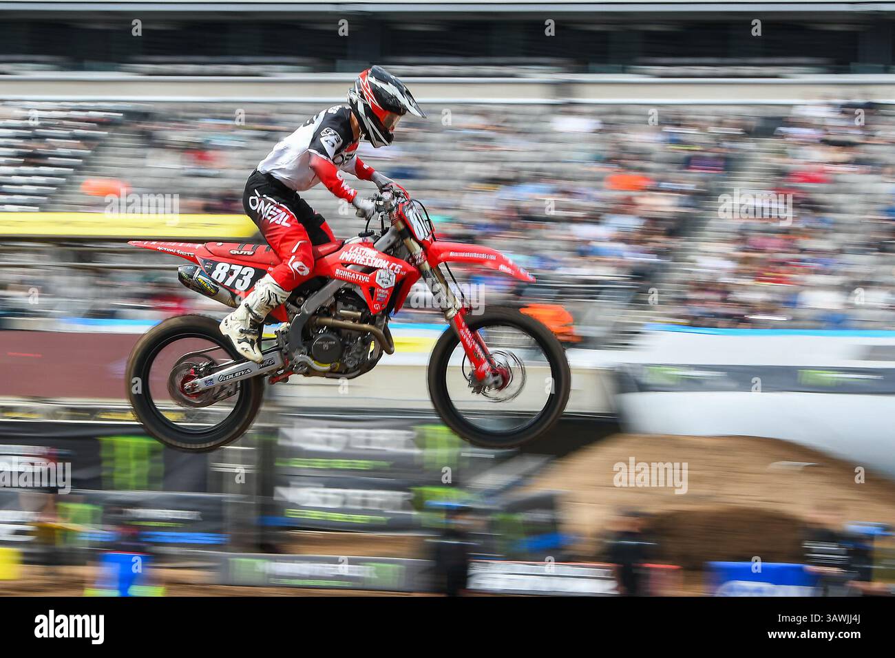 Brick, New Jersey, USA. 19th Apr, 2025. 873 Ronnie Orres jumps during ...