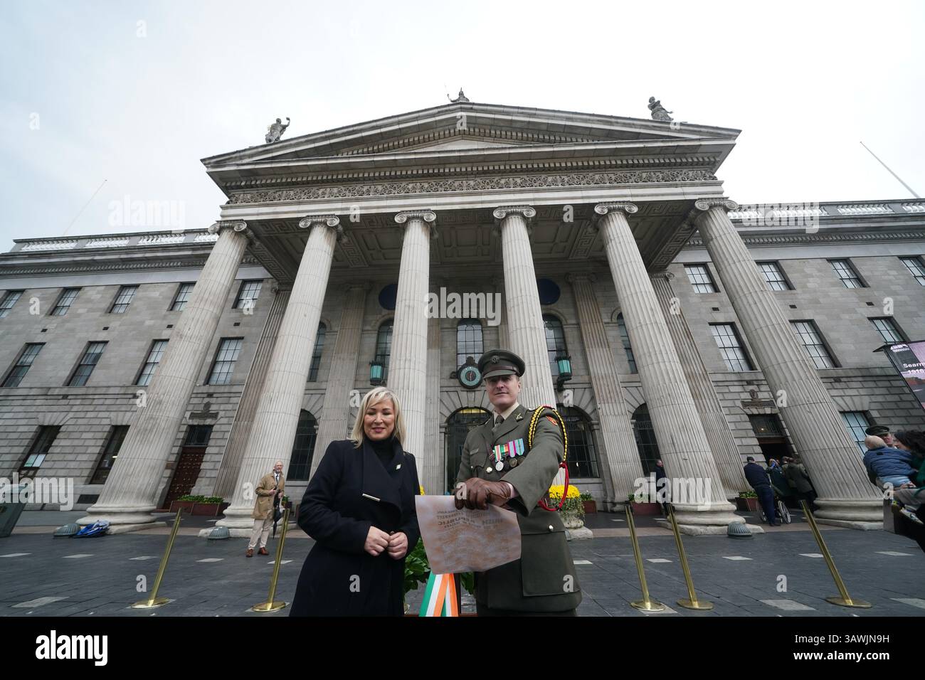 First Minister of Northern Ireland Michelle O'Neill with Captain Connor ...