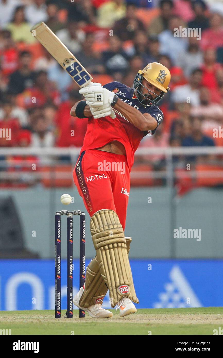 Royal Challengers Bengaluru's Devdutt Padikkal plays a shot during the Indian Premier League ...