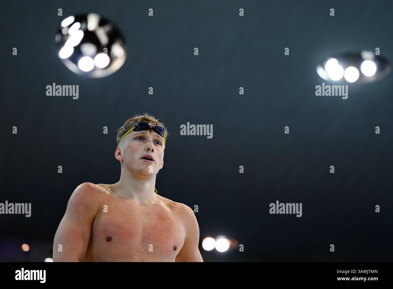 LONDON, UNITED KINGDOM. 20 April, 25. Josh Gammon after Men’s 200 ...