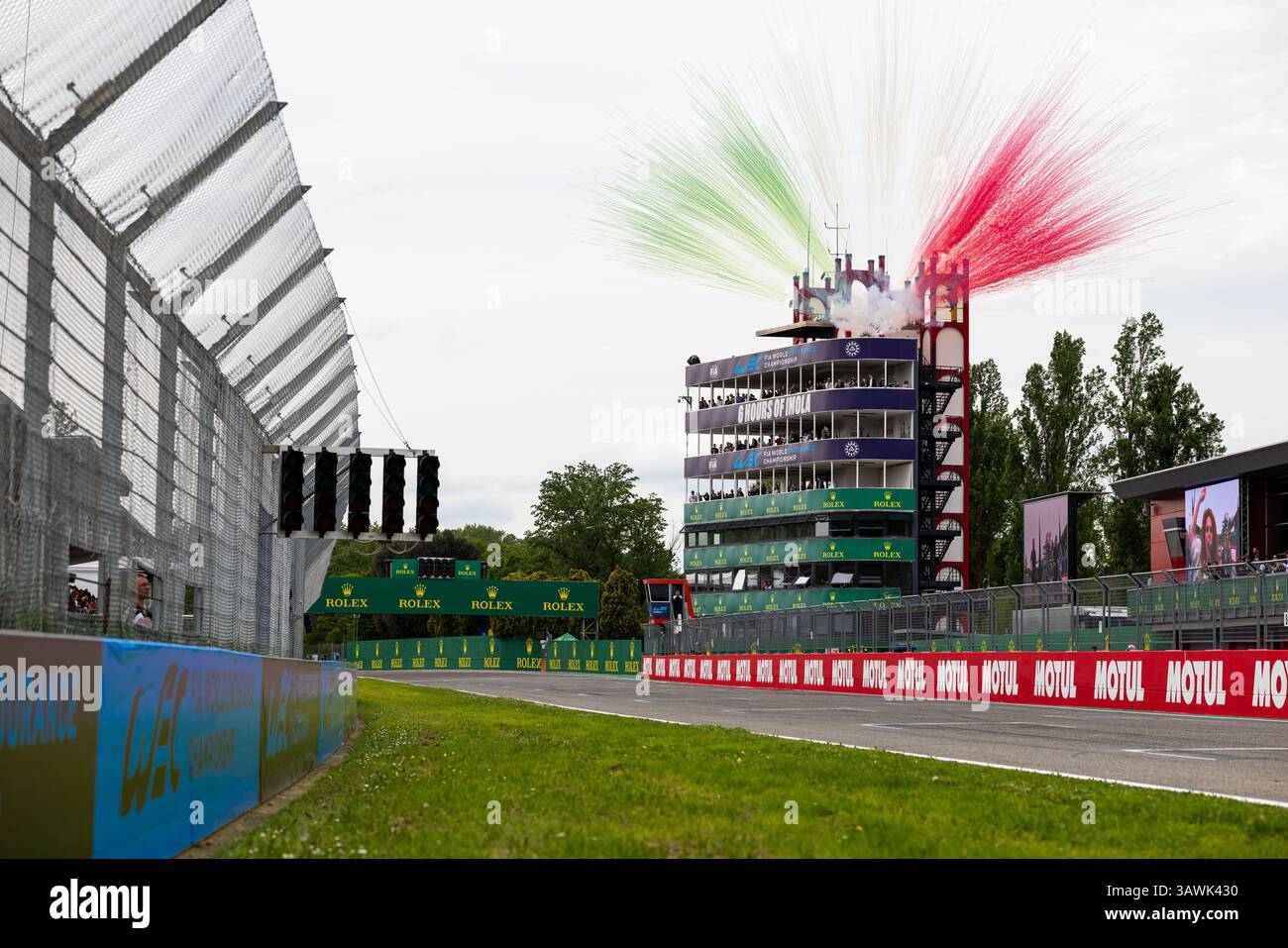 Tower illustration in the grid during the 6 Hours of Imola 2025, 2nd ...