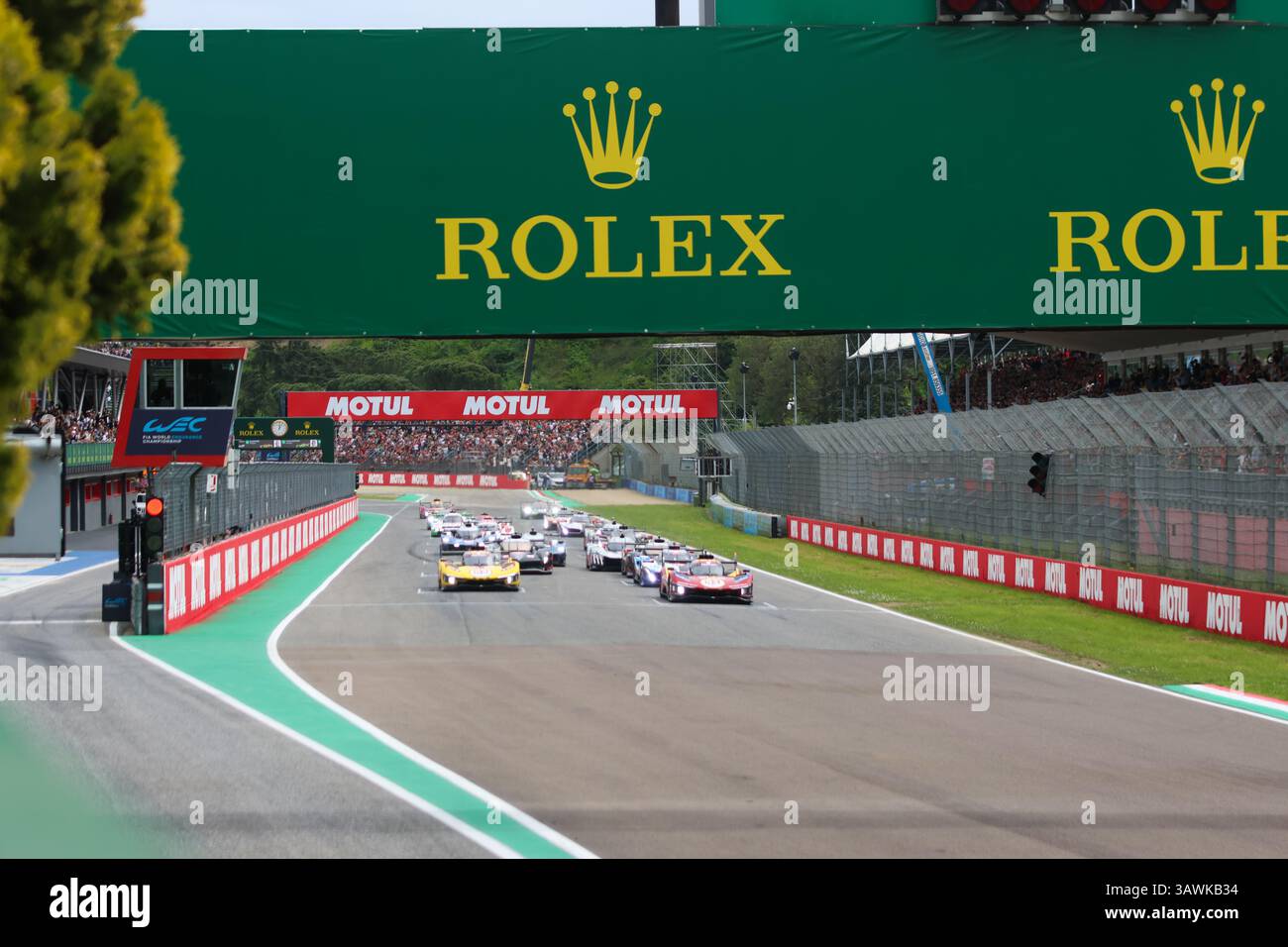 Imola, Italy. 20th Apr, 2025. Cars in the Hypercar category get ...