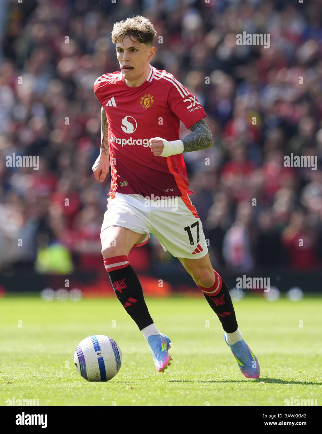 Manchester United's Alejandro Garnacho during the Premier League match ...