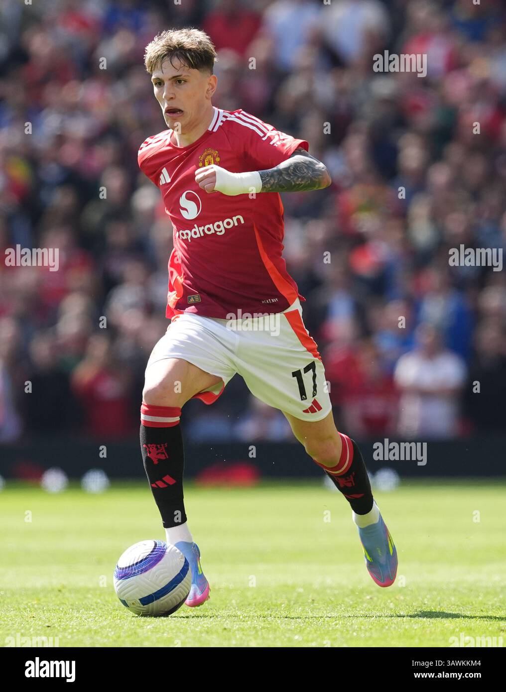 Manchester United's Alejandro Garnacho during the Premier League match ...