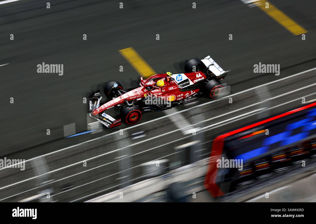 44 HAMILTON Lewis (gbr), Scuderia Ferrari SF-25, action during the Formula 1 STC Saudi Arabian ...