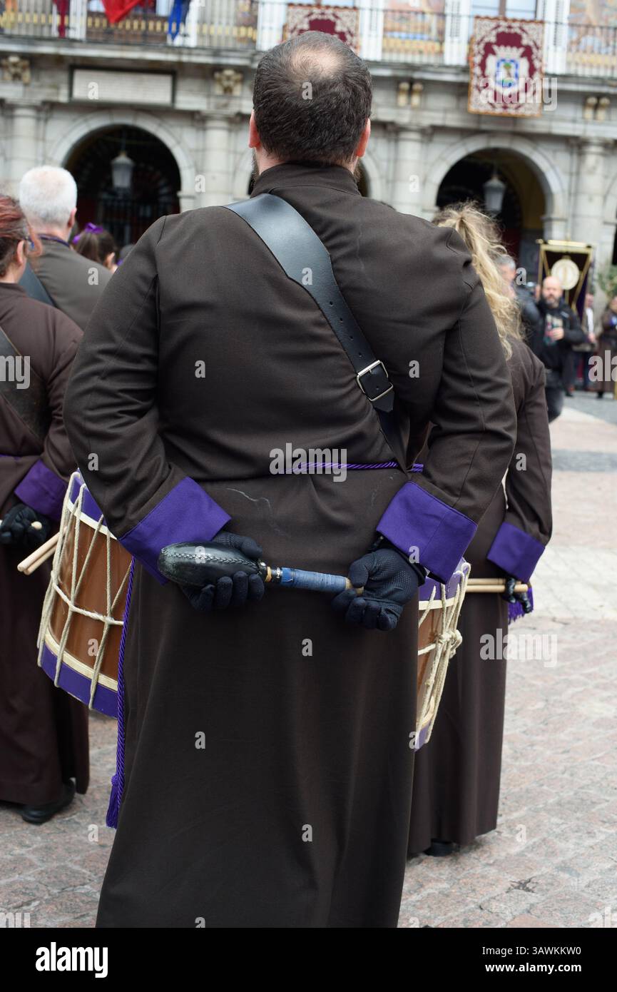 Madrid, Spain. 20th Apr, 2025. People before the procession of ...