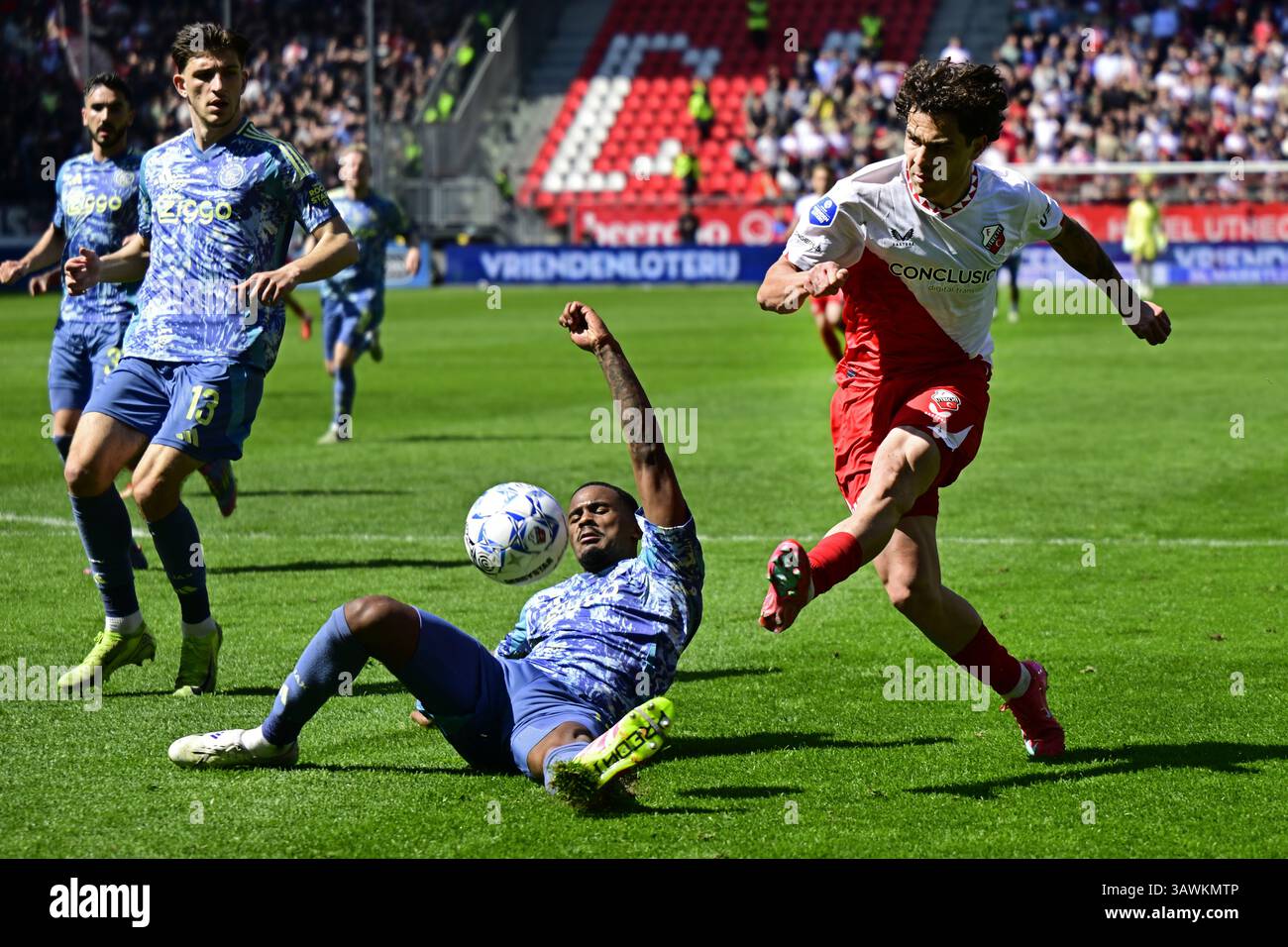 UTRECHT - Miguel Rodriguez of FC Utrecht scores the 2-0 in the Dutch ...