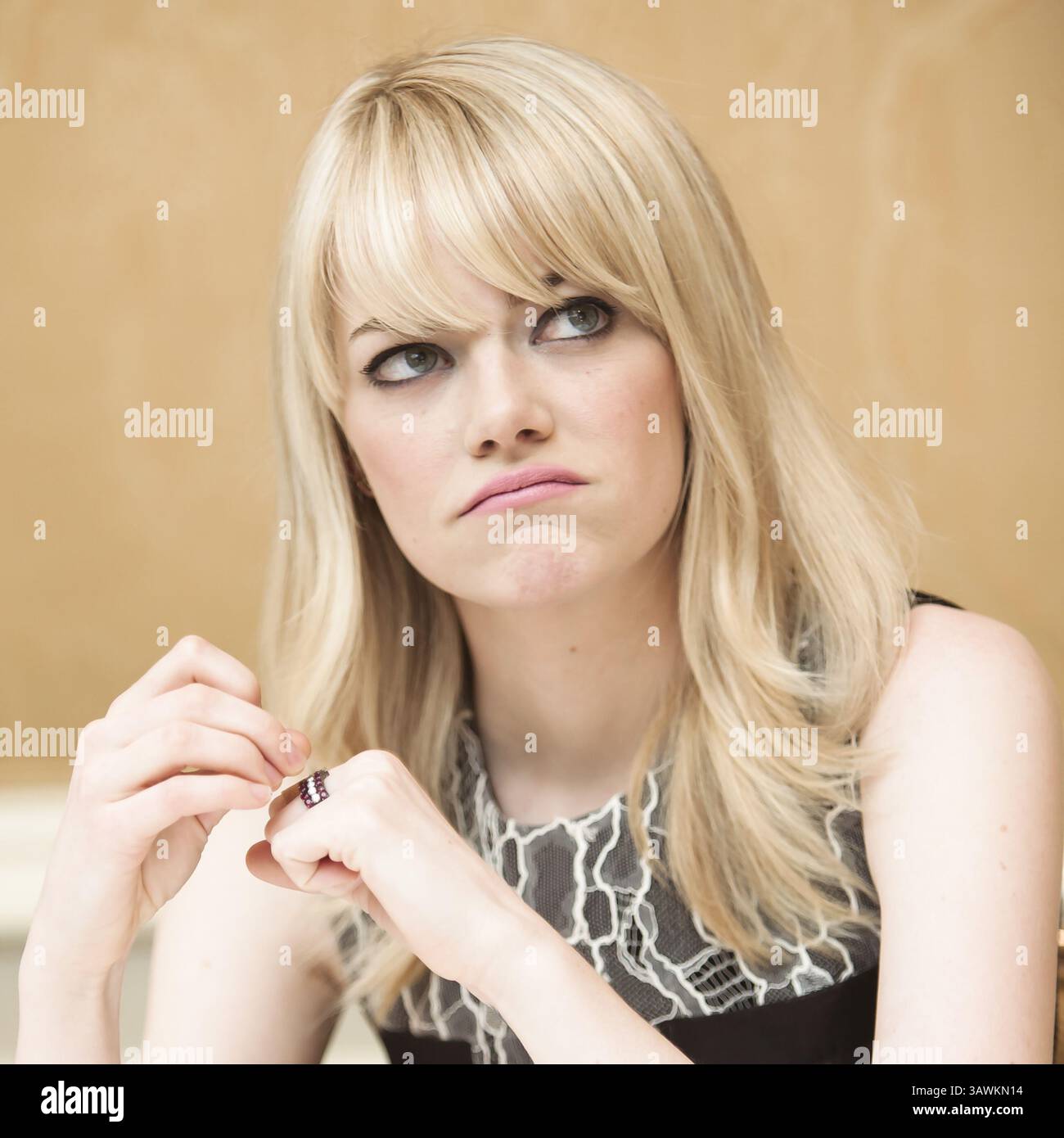 March 9, 2013 - New, York, New York, U.S. - EMMA STONE promotes 'The ...