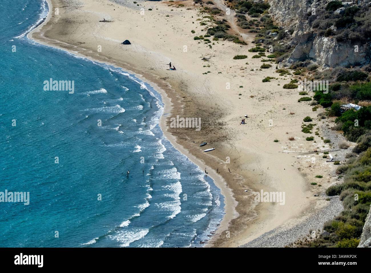 Zapallo Bay beach, Episkopi, Cyprus Stock Photo - Alamy