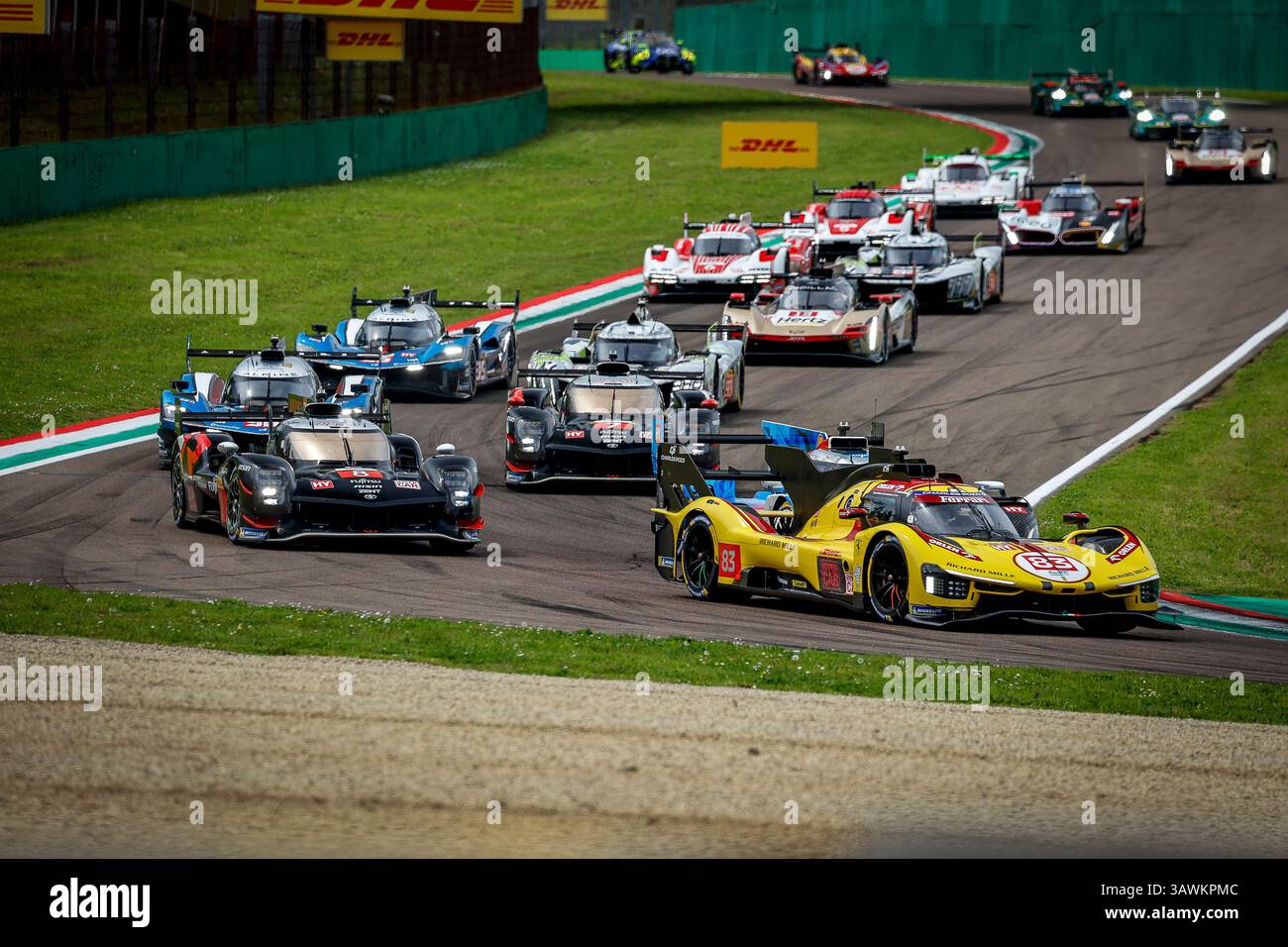 Imola, Italie. 20th Apr, 2025. start of the race, depart, during the 6 ...