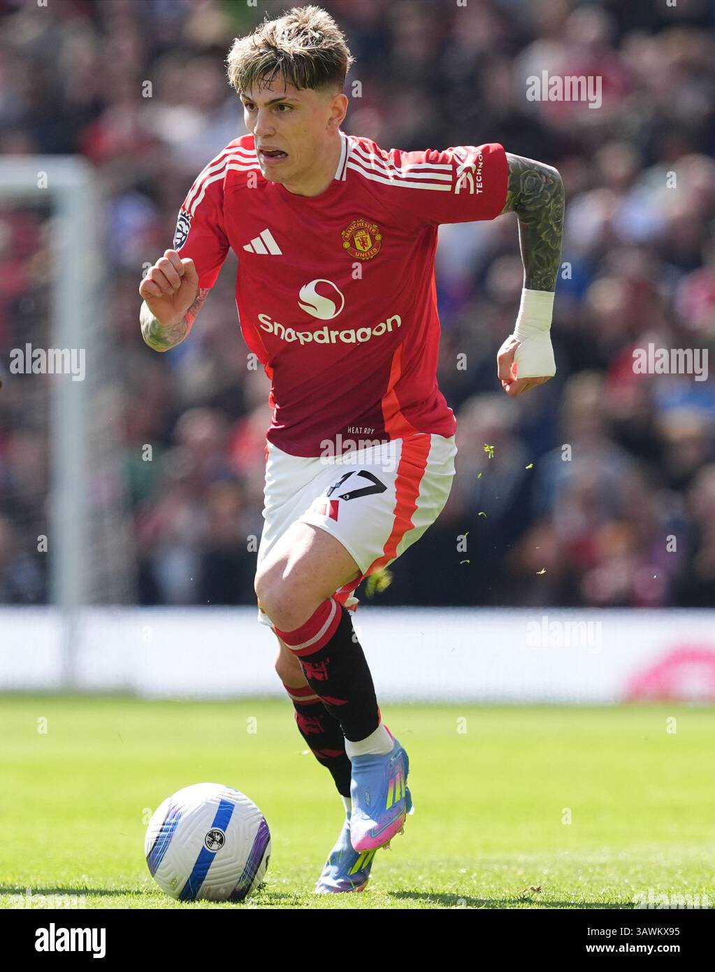 Manchester United's Alejandro Garnacho during the Premier League match ...
