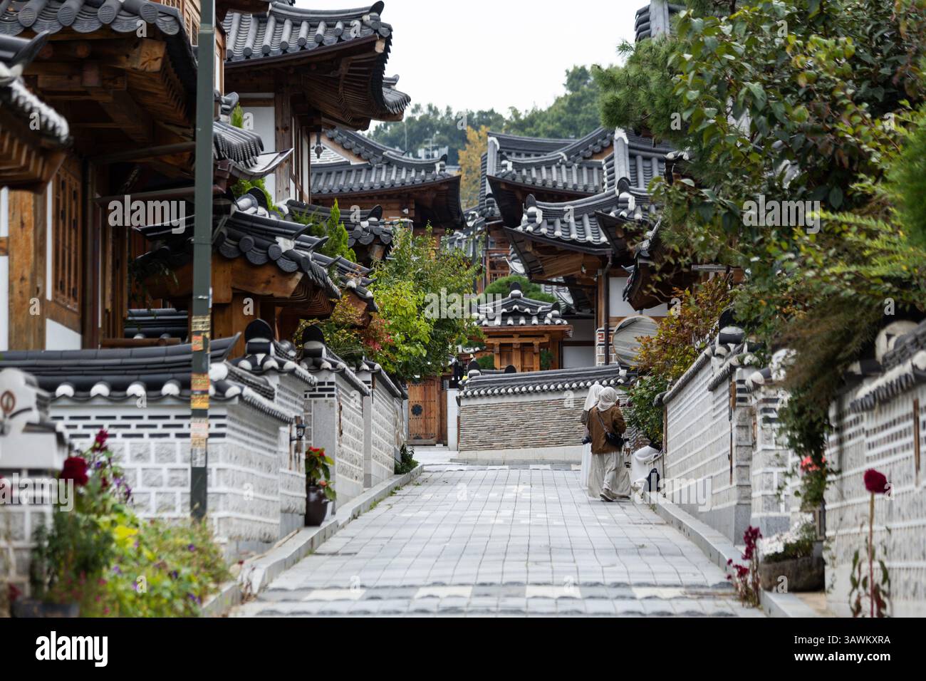 Houses Eunpyeong Hanok Village traditional Korean village outside Seoul ...
