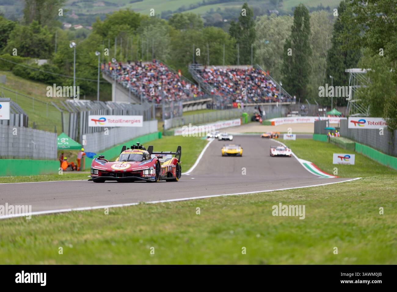 Imola, Italy. 20th Apr, 2025. FERRARI AF CORSE (ITA), Ferrari 499P ...