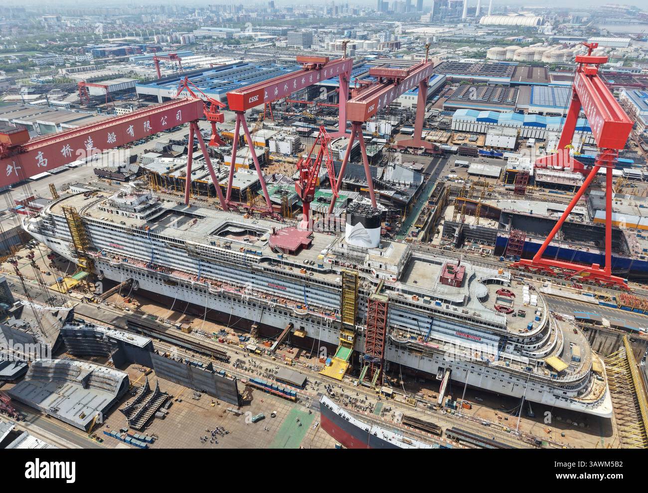SHANGHAI, CHINA - APRIL 20, 2025 - The second Chinese-made large cruise ...