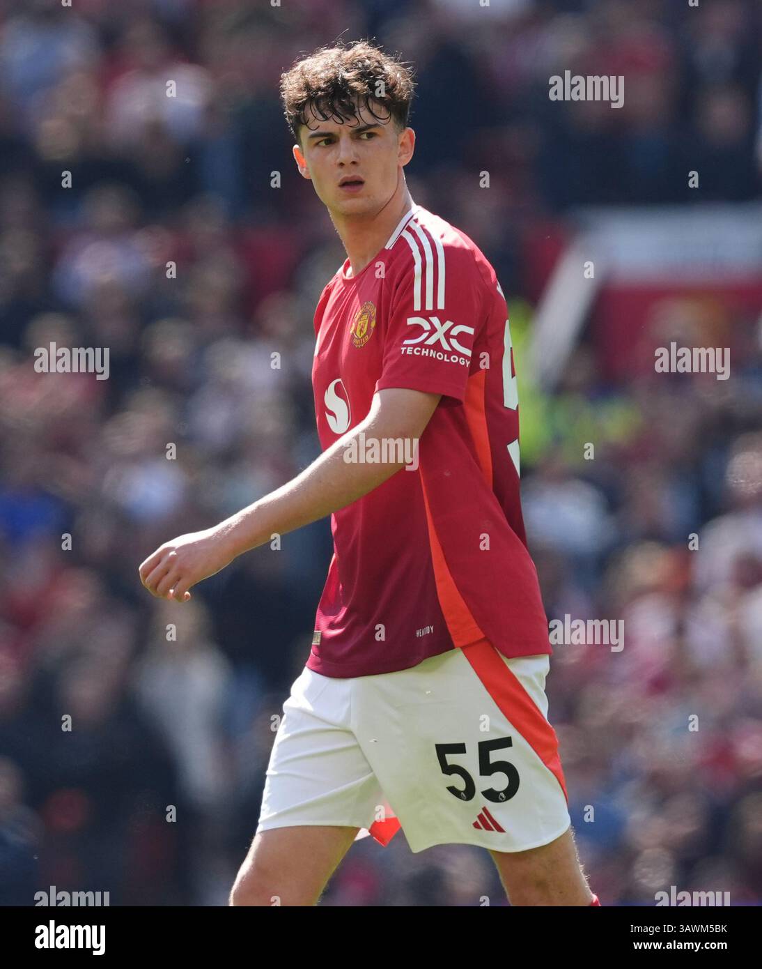 Manchester United’s Tyler Fredricson during the Premier League match at ...
