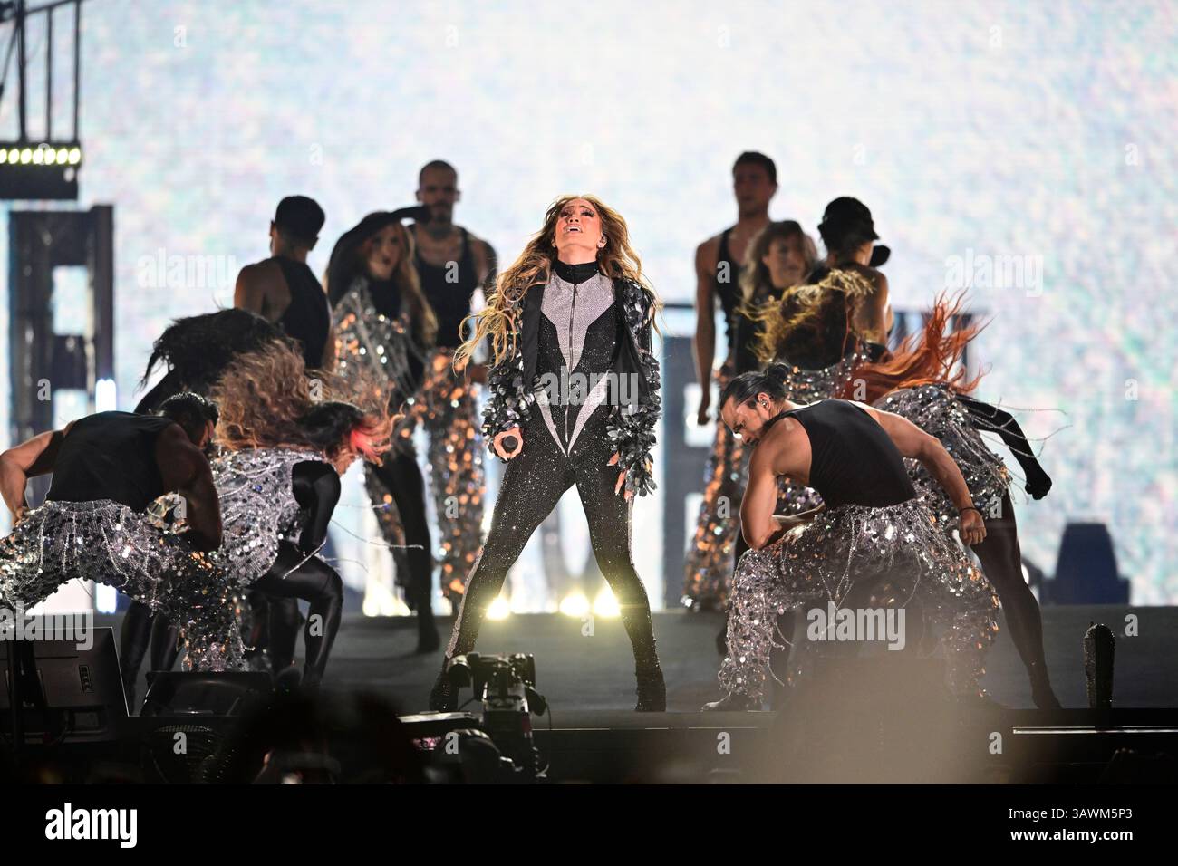 Jeddah, Saudia Arabia. 19th Apr, 2025. Perform during a live concert at ...
