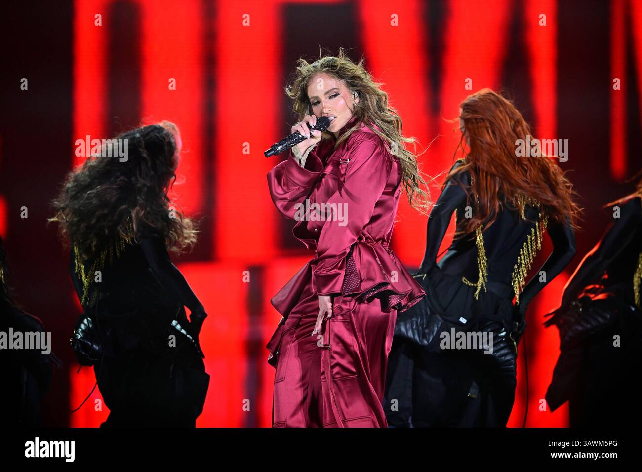 Jeddah, Saudia Arabia. 19th Apr, 2025. Perform during a live concert at ...