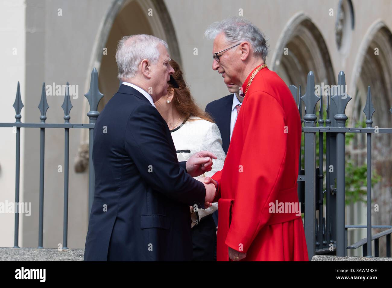 Windsor, Berkshire, UK. 20th April, 2025. Prince Andrew, The Duke of ...