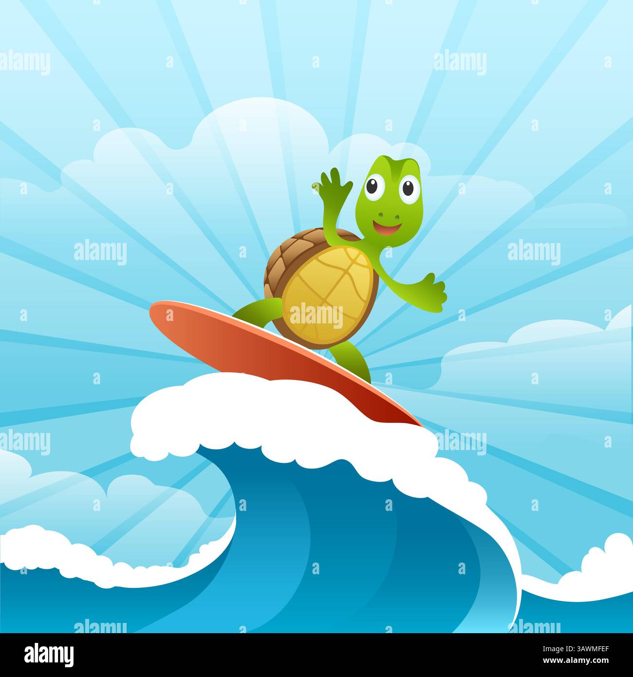 Hawaii turtle Stock Vector Images - Alamy
