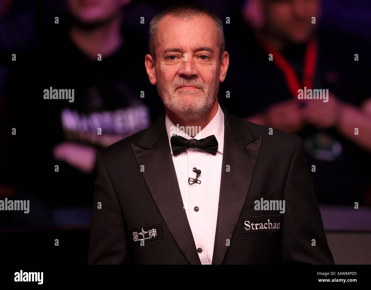 Snooker referee Olivier Marteel during day two of the Halo World ...