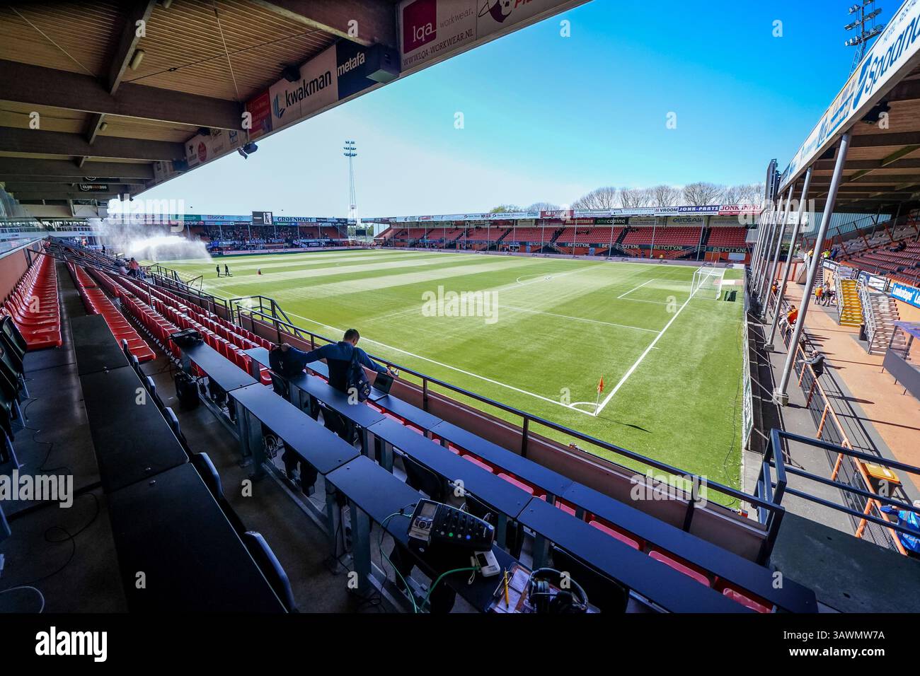 VOLENDAM, NETHERLANDS - APRIL 20: General view of Stadium during the ...