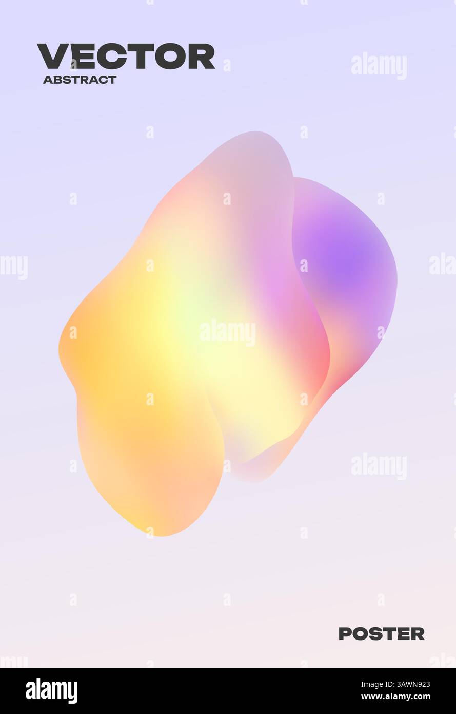 Bright abstract fluid art background Stock Vector Images - Alamy