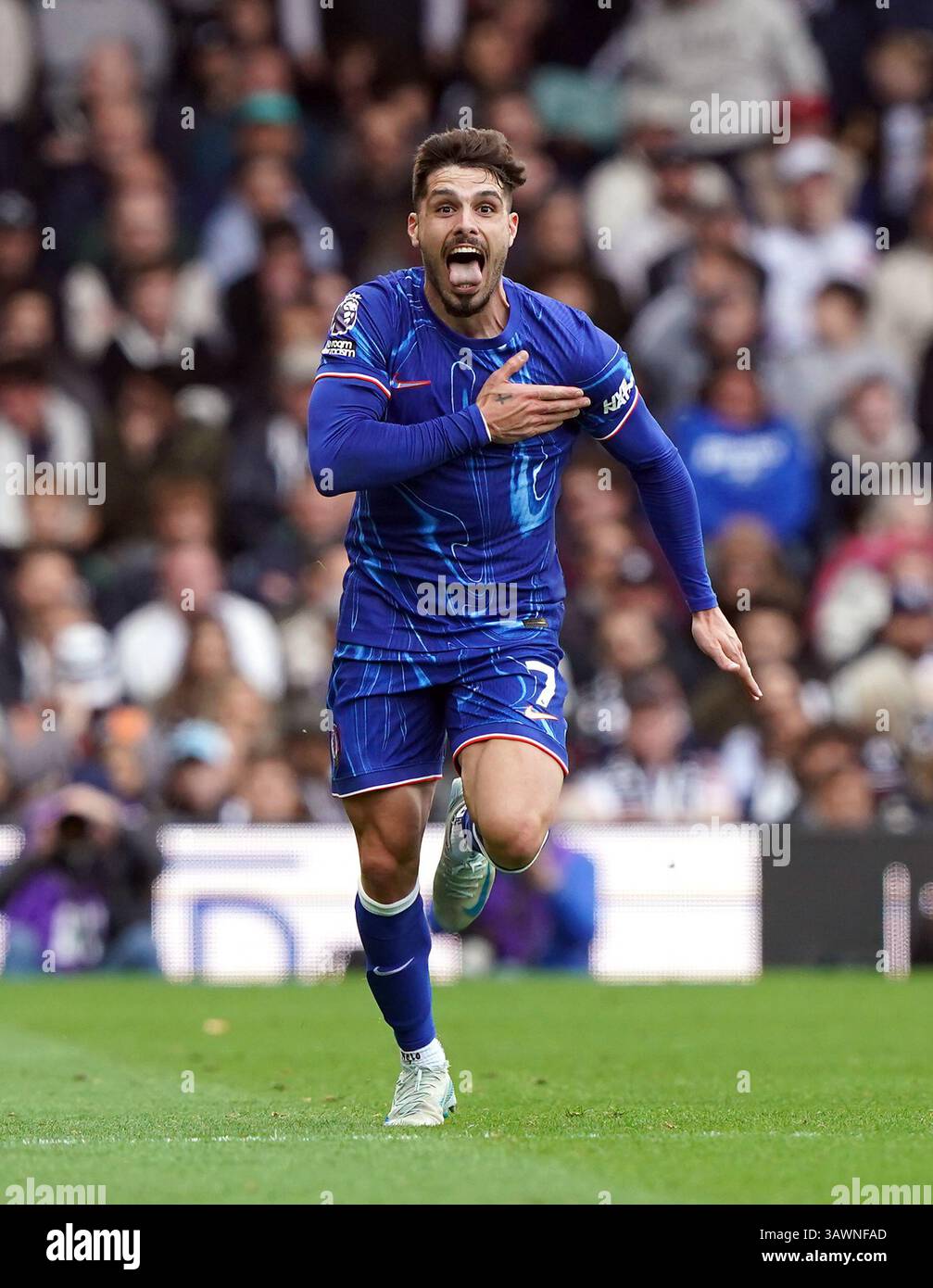 Chelsea's Pedro Neto celebrates scoring their side's second goal of the ...