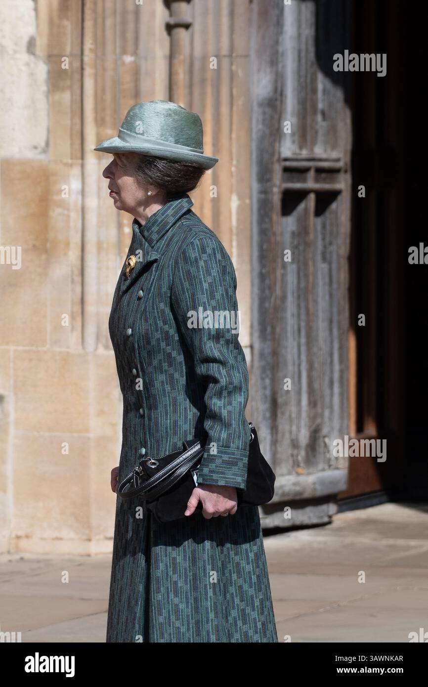 Windsor, Berkshire, UK. 20th April, 2025. Princess Anne, The Prince ...