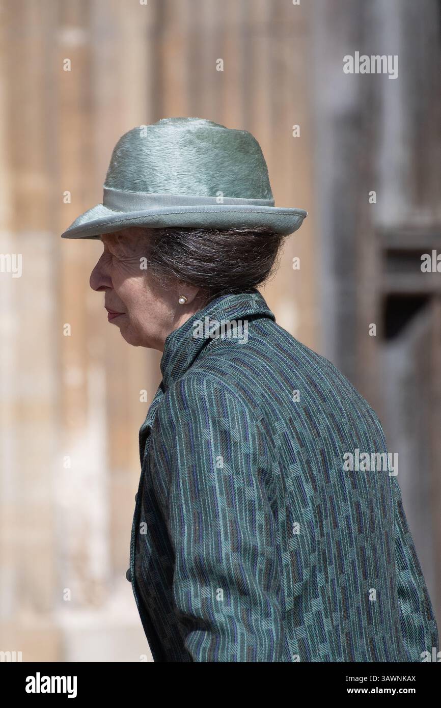 Windsor, Berkshire, UK. 20th April, 2025. Princess Anne, The Prince ...