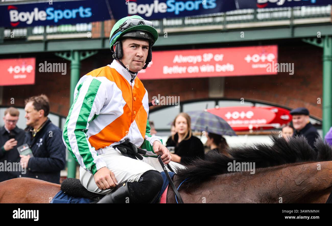 Jockey Jordan Gainford after riding Icare D'aubrelle to victory in the ...