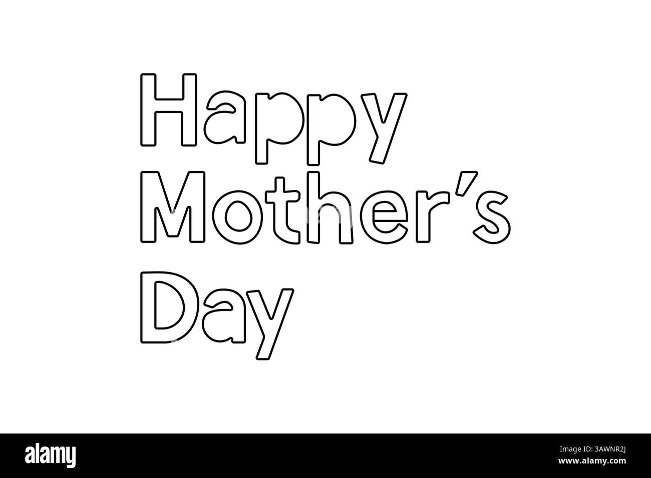 Happy mother's day one line drawing minimalist continuous one line art ...