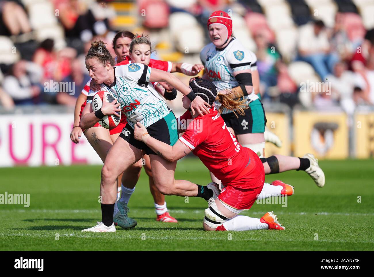 Ireland's Molly Scuffil-McCabe during the Guinness Women's Six Nations ...