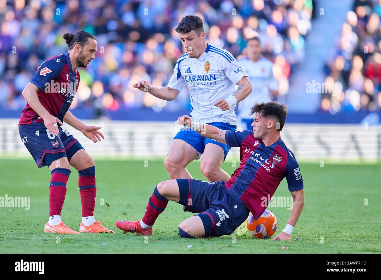 VALENCIA, SPAIN - APRIL 19: Adrian Liso Left Winger of Real Zaragoza ...
