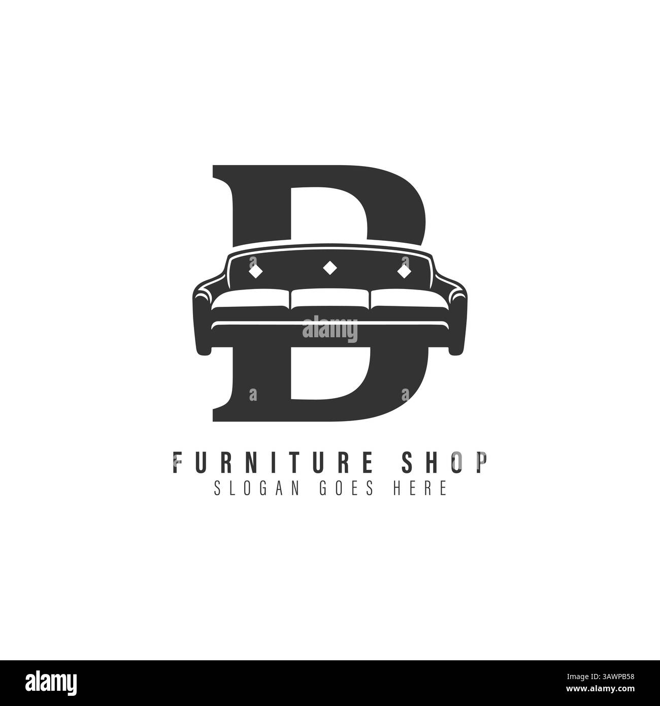 Designer furniture shop Stock Vector Images - Alamy