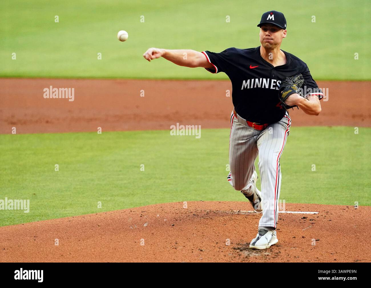 Minnesota Twins pitcher Justin Topa (48) delivers a pitch against the ...